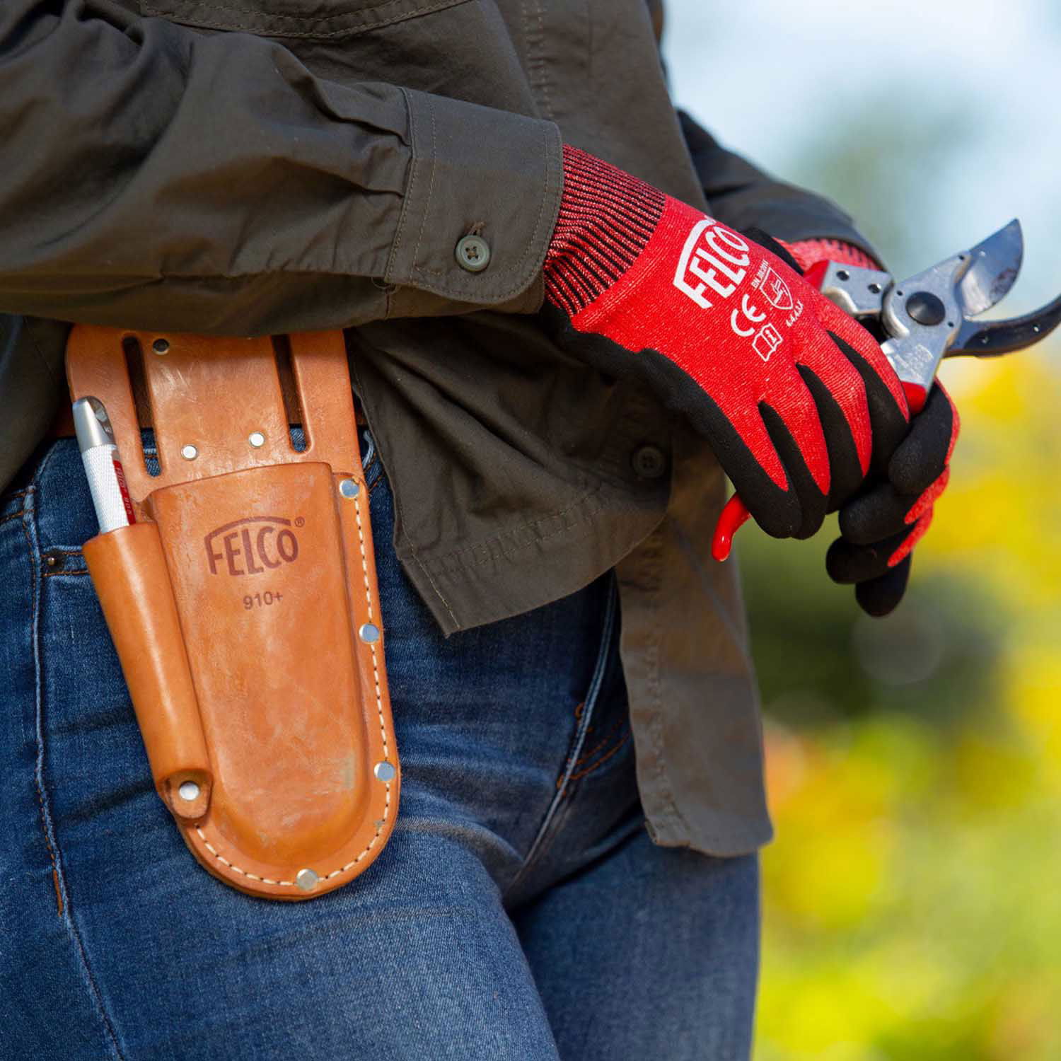 Felco 910 + hylster med plads til sliber 903 | SN5506