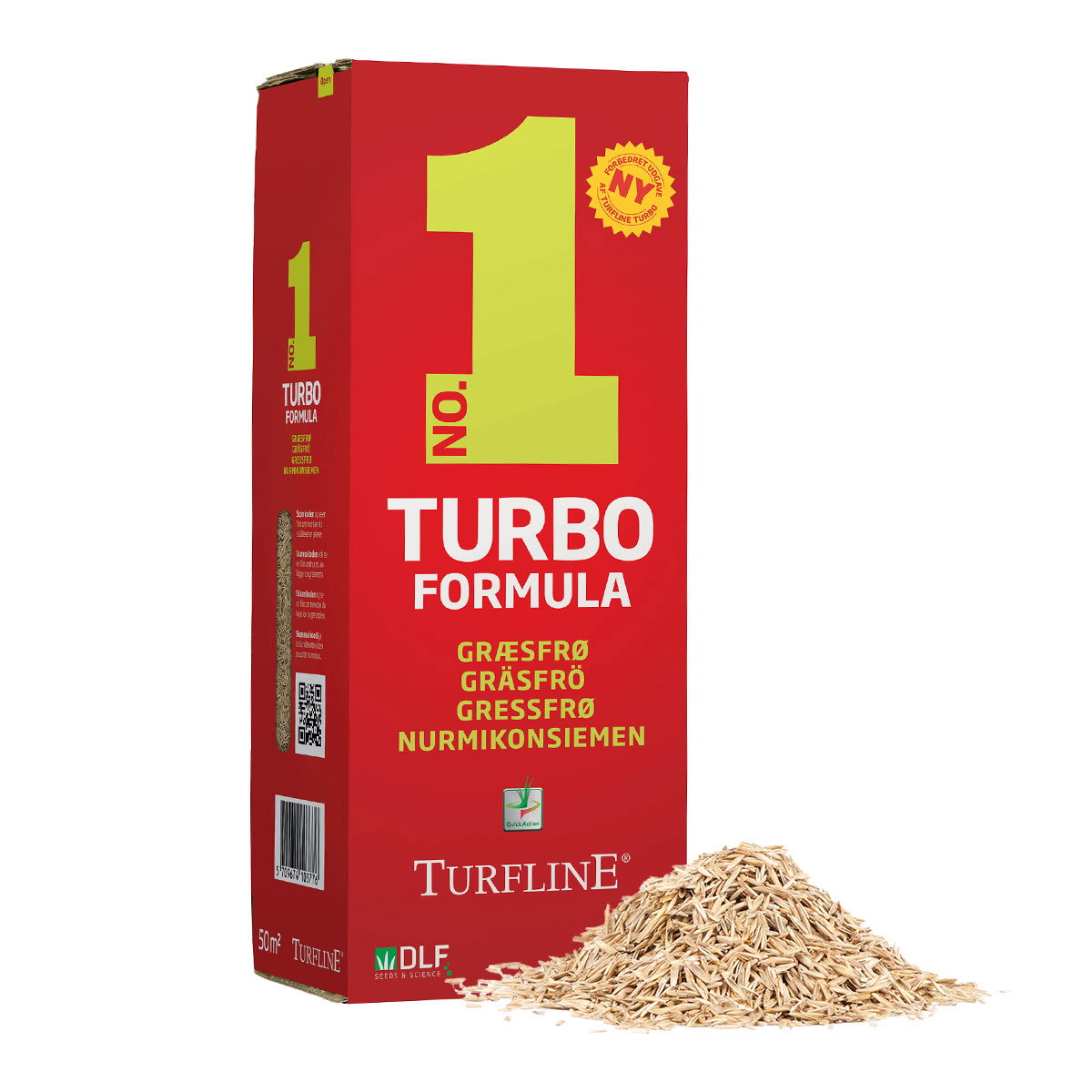 Køb Turfline No. 1 Turbo Formula græsfrø - 50 m2