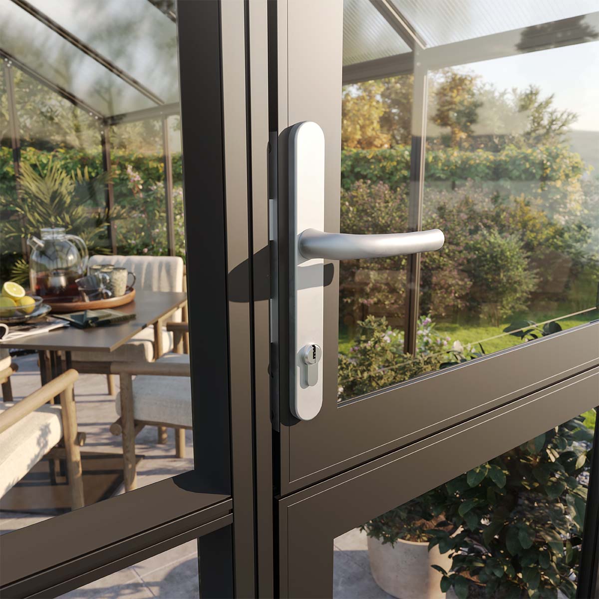 Drivhus - Model Galant II, kun HKP, Aluminium Natur | 13031200000