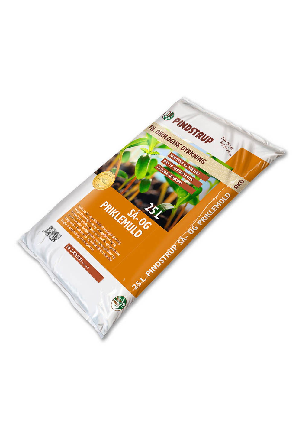 Pindstrup Så- og priklemuld - til økologisk dyrkning - 25 liter pose