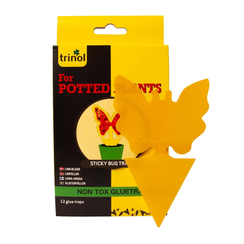 Trinol Sticky Bug, Insektfælder til planter, altankasser - 12 stk ...